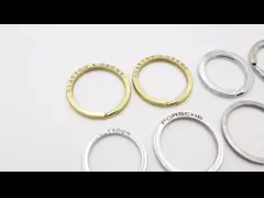 China 30mm Key Chain Ring OEM Brass Keychain Ring Round Old Fashion Style for sale