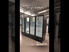 China Energy Commercial Beverage Cooler 3 Glass Door Reach In Refrigerator for Supermarkets and Convenience Stores for sale