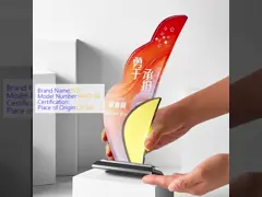 Custom   Shape Colorful  Acrylic Award Trophy  PMMA Plaque with UV printing and Engraving  For   Business Recognition or  Anniversary Celebration