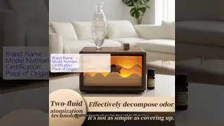 Real Wood USB Rechargeable 0.5L Capacity Waterless Air Diffuser Ultrasonic Nebulizer Portable <36dB Noise Home Hotel Fragrance