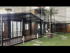 China Double-Winged Foldable Steel Container House for Commercial Use for sale
