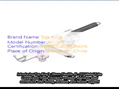 28mm Flexible AL-107 Metal Tube Connectors ISO9001