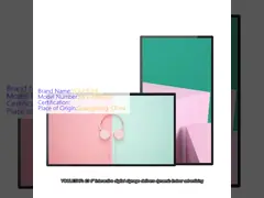 Indoor Advertising Equipment Customized 23.6 Inch Display Screen Multifunctional Wall Mounted Touch LCD Interactive Digital Signage