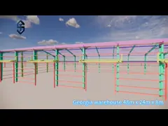 Cina Portal Frame Struttura in acciaio Costruzione 50mm 75mm 100mm 150mm 200mm 250mm Pannello in vendita