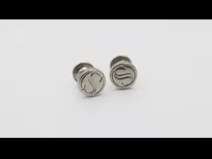 10mm Circle Flat Rivet Decorative Cap Logo Custom Metal Logo Rivet with Branded Design