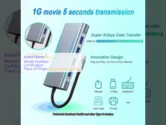 도크 USB C 멀티 퓨전 카텐 레저 SD 기가 비트 RJ45 이더넷 TF HDMI VGA USB 30