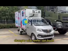 foton  faw small 1 ton electric used refrigerated  trailer van reefer truck