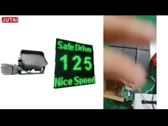 Radar di velocità inglese arabo Schermo LED Modelli personalizzabili Testo modificabile