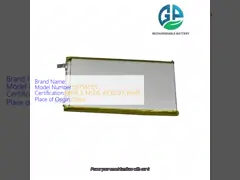 Batteria ad alta velocità di scarica 3.7V 8000mah 30C Max60C 7565121 29.6Wh Lithium Polymer Cell Smart batterie per mobili