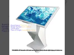 43 Inch Indoor Horizontal Video Touch Screen LCD Touch Screen Floor Standing Interactive Information Screen Digital Signage Display