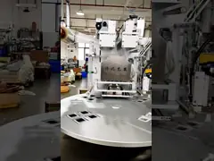 China LD672-C Fully Automatic Rotary Tray Sealing Machine with 1-to-4 High-Speed Rotary Tray System and 2,000–2,400 Trays per Hour for sale