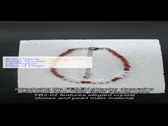 China FEDEX Crystal Stone Decorative Wrist Band - 25mm Width Corporate Promotional Gift for Events for sale