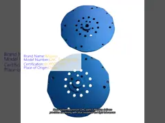 Customized Size Aluminum CNC Spare Parts Precision CNC Machining with Blue Oxidation Surface Treatment