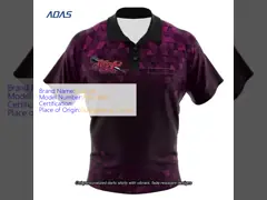 China Personalized Breathable Mens Darts Shirts Jersey With Button Polyester Fabric for sale