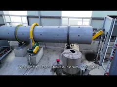 China The Rotary Drum Granulator's Magic_ Transforming Phosphate Powder into Spherical Granules for sale