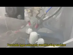 China Automatic Sand Blasting Machines Turntable Type Sandblast Abrasive Cleaning for sale