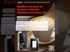 Upgrade Office Customizable Commercial Coffee Vending Machine With Gear Pump