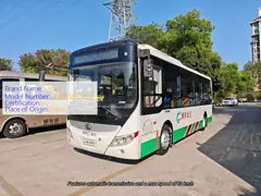 Electric city bus, left-hand drive bus 51/20 seats