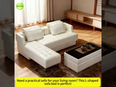 China Click Clack Queen Sleeper Sofa Bed Furniture Polyester Fiber Memory Foam for sale