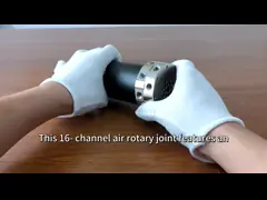 16 Independent Air Paths Gas Rotary Union with 0.8MPa High Pressure and 200RPM High Speed