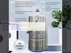 3L Waterstofvergrendelingsvat Roestvrij Staal Waterstofvergrendeling Voor Tot 12 Maanden