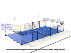 China Earth-Friendly Glowing Padel Court Non Toxic Recyclable Materials LED Efficiency Play Sustainably Anytime for sale