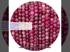Natural Stone Rainbow Pink Xinjiang Chalcedony For Jewelry Making Handmade Bracelet Necklace