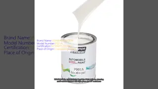 Auto Refinish Multiple Colors Acrylic Lacquer Metallic Pearl White Paint Car Spray
