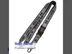 China Free Sample Full Color Printing Eco-Friendly Durable Nylon Plain Personalized OEM Logo Printed Lanyard Keychain Neck Custom for sale