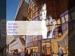 Bendable Transparant LED Screen Corporate Offices With Slim Profile