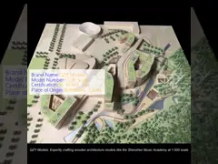 목재 유명 건물 모델 풍경 건축 모델 ODM 제작