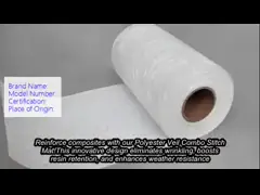 중국 수분 저항성 및 핸드 레이업용 E-Glass를 사용한 유리 섬유 보강용 폴리에스터 베일 콤보 스티치 매트 판매용