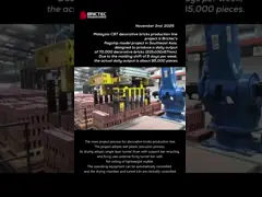 Steel Automated Unloading and Packing for Customizable Clay Brick Making Process by Brictec