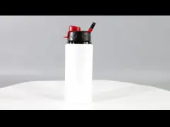 Sublimation Blanks 600ml White Aluminum Sport Water Bottle Portable For Heat Press Transfer Printing