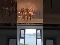 High End Crystal Commercial Chandeliers For Restaurants With High Quality Crystal Beads