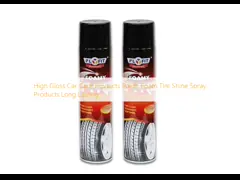 China High Gloss Car Care Products Polish Foam Tire Shine Spray Products Long Lasting for sale