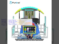 Funin Vr Motion Control 6 seats 9D VR Skydive Dual Player Motion Simulator with Wind & Water Effects