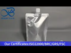 Aluminum foil stand-up spout pouch
