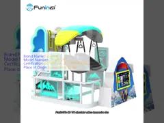 Blue Virtual Reality Games Simulator For Kids Designed With Low Maintenance Features Combining Fun Educational Content And Safe Play