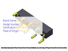 女性ヘッダーのコネクター2.54mmの単一の列の二重記入項目のタイプ1 *2PINへの1*40PIN H=5.00mm