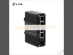 China Mini Industrial PoE PD Switch 10/100/1000 3 Port Gigabit with PoE Splitter Function for sale