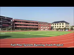 China Full Pour System Rubber Athletic Track For Stadium Jogging Park for sale