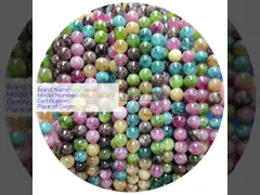 Mixed Round Jades Chalcedony Stone Beads Healing Crystal Natural Stone Loose Beads DIY Jewelry Making
