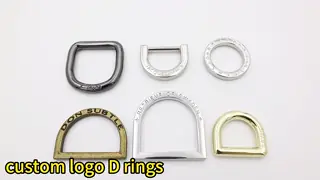 Zinc Alloy O Ring Buckle Custom Engraved Metal O Ring