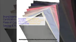 Eco-Friendly Food-Safe Reusable CPE Frosted Zipper Pouch Storage For Clothes Documents