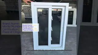 American Style UPVC Insulation Sliding Windows for Home White Durable Soundproof Glass Window