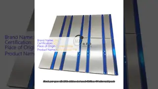 China Stainless Steel Decorative Wall Panel With Blue Stripes - 304 Mirror Metal Mosaic Tile For Kitchen/Bathroom Interior Decoration for sale