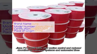 China PU Round Belt Polyurethane Round Belt Acid And Alkali Resistant Wear-Resistant Corrosion-Resistant for Conveyor Systems for sale