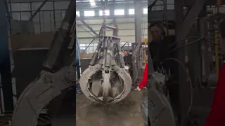 China 360 Degree Rotating Hydraulic Orange Peel Grapple Hydraulic Grapples Construction Machinery Parts Rock Grapple for sale