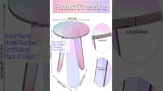 Nordic Colorful Rainbow Custom Acrylic Furniture Acrylic Side Table Round Coffee Table